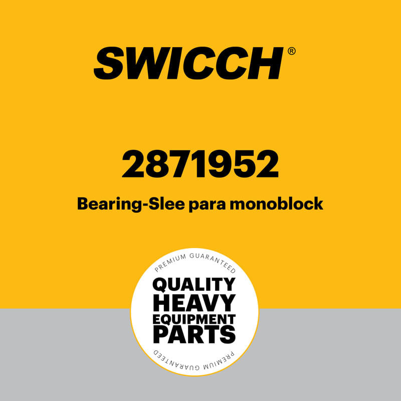 2871952 - Bearing-Slee para monoblock de equipo Caterpillar® - CADECO ...